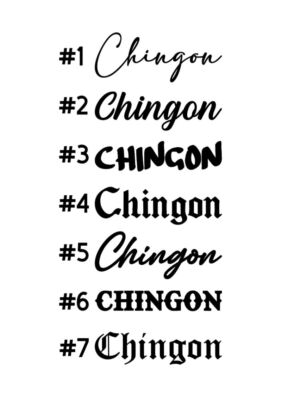 Chingon Sticker vVinyl Car Sticker Decal Spanish Funny White | eBay
