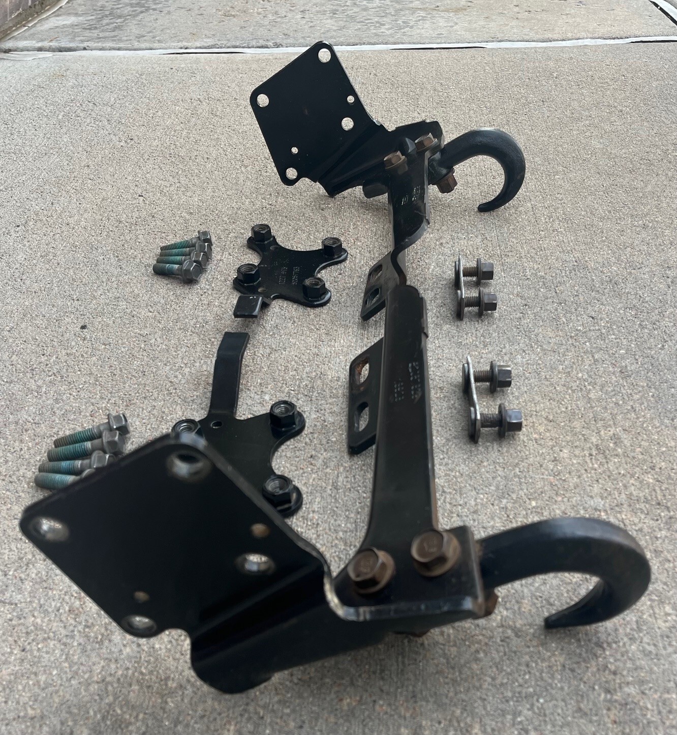 93-98 Jeep Grand Cherokee Jeep ZJ Front Factory Tow Hooks With Mounting ...