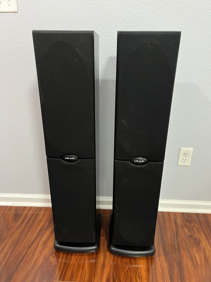 Polk Audio RT600i Floorstanding Tower Speakers Home Theater 150W 8-Ohms ...