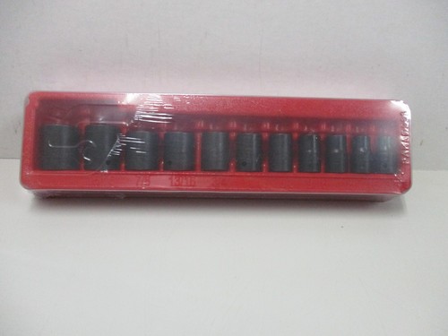 Snap-on SET 11 pc 6 point 1/2" Dr IM320-IM120A Shallow Impact Socket ...