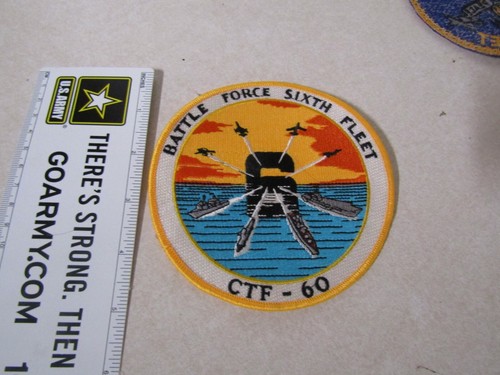 MILITARY PATCH SEW ON OLDER BATTLE FORCE SIXTH FLEET CTF-60 | eBay