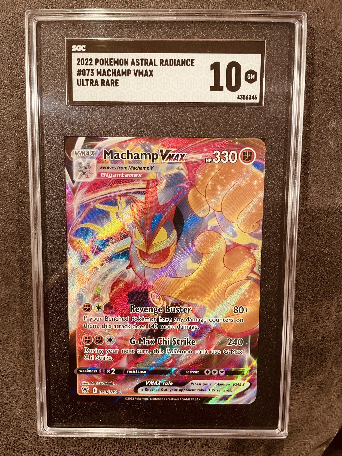Pokémon TCG Machamp VMAX Sword & Shield - Astral Radiance 073/189 Holo ...