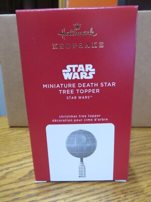 2020 Hallmark STAR WARS Mini DEATH STAR TREE TOPPER Magic -NIB-FREE ...