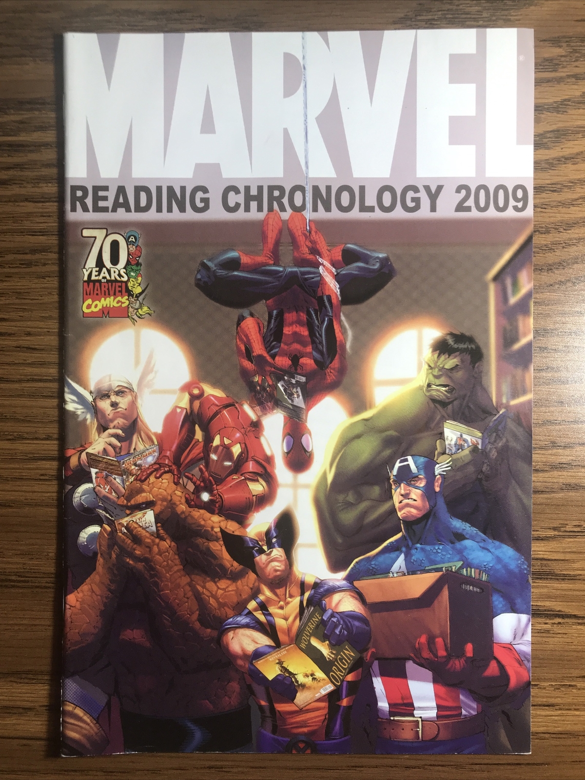 MARVEL READING CHRONOLOGY NO 1 SPIDER-MAN HULK WOLVERINE MARVEL COMICS ...