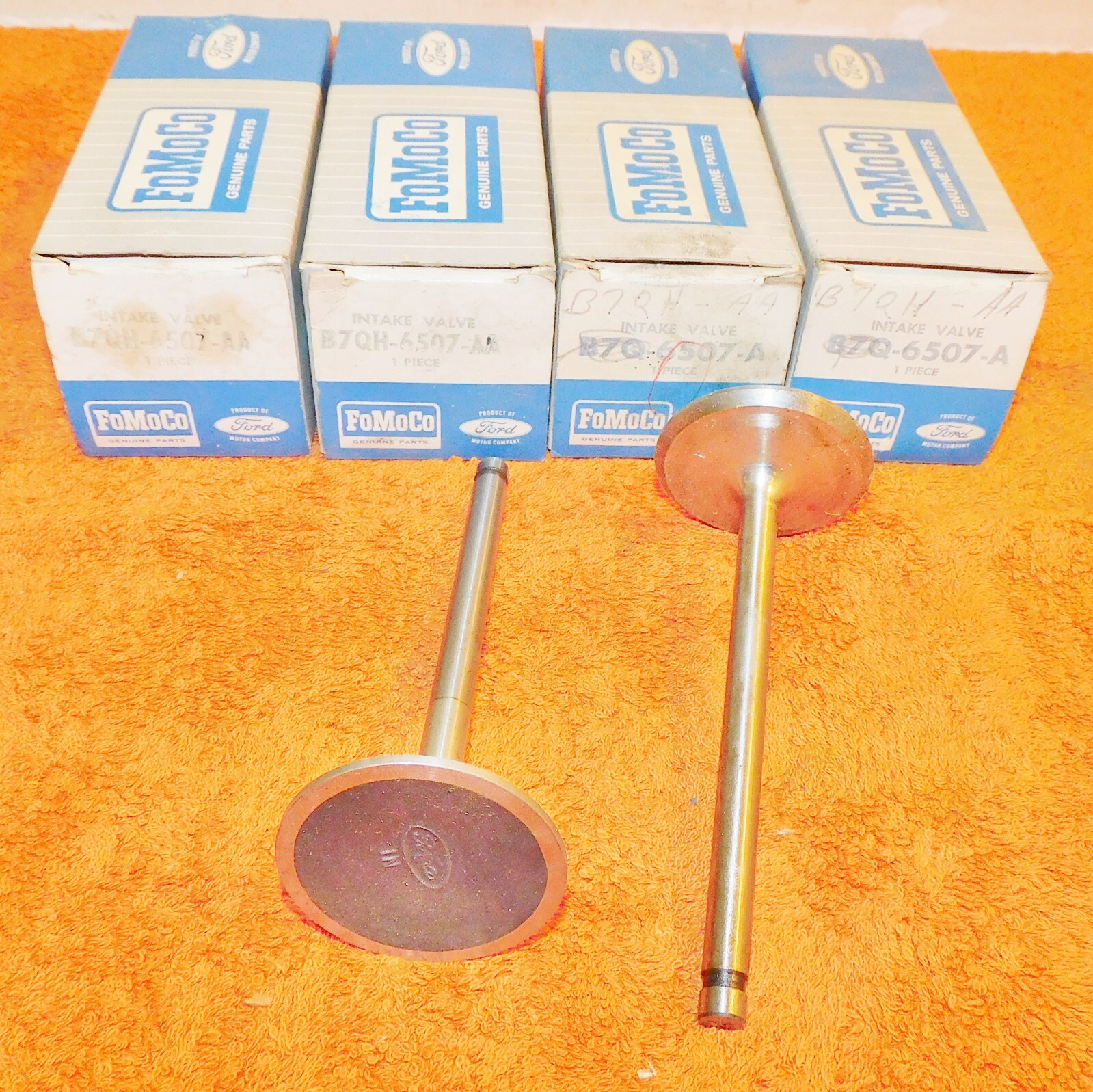 1957 Ford Mercury Lincoln NOS Y-BLOCK V8 ENGINE INTAKE VALVES B7Q-6507 ...