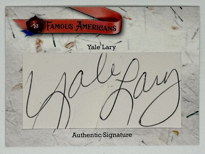 2021 Historic Autographs CUT SIGNATURE AUTO Yale Lary | eBay