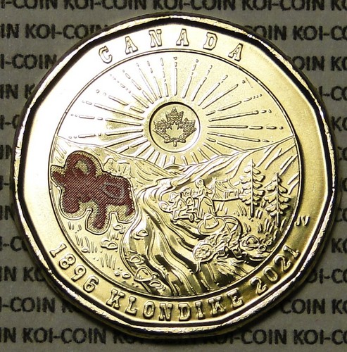 BU Canada 1896-2021 Klondike Gold Rush coloured variety $1 dollar ...