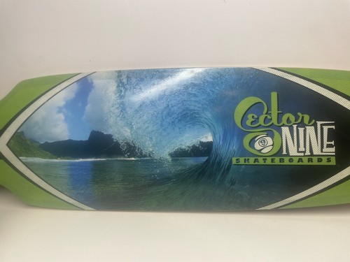 Sector Nine Longboard Skateboard 38” X 9” Ocean Wave Beach Design New ...
