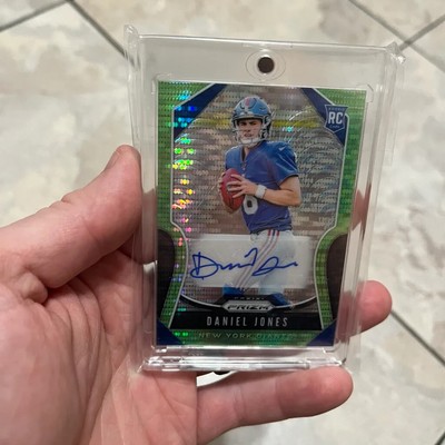 2019 Panini Prizm Daniel Jones Rookie RC Auto Neon Green Pulsar ...