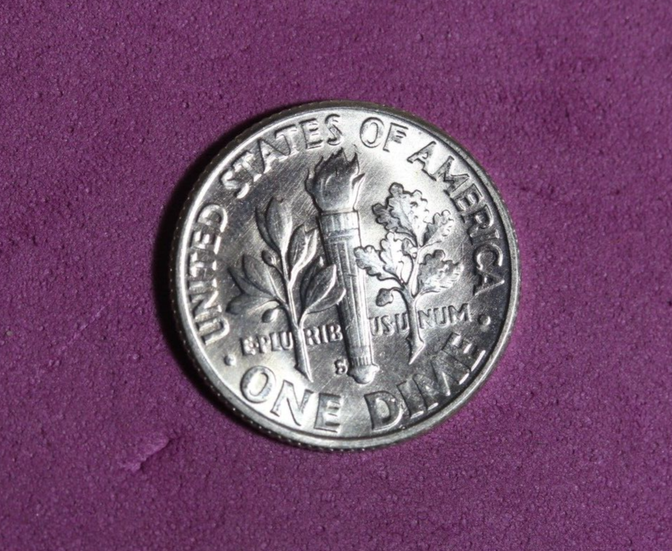 1953-S ROOSEVELT SILVER ONE DIME #P22116 | eBay