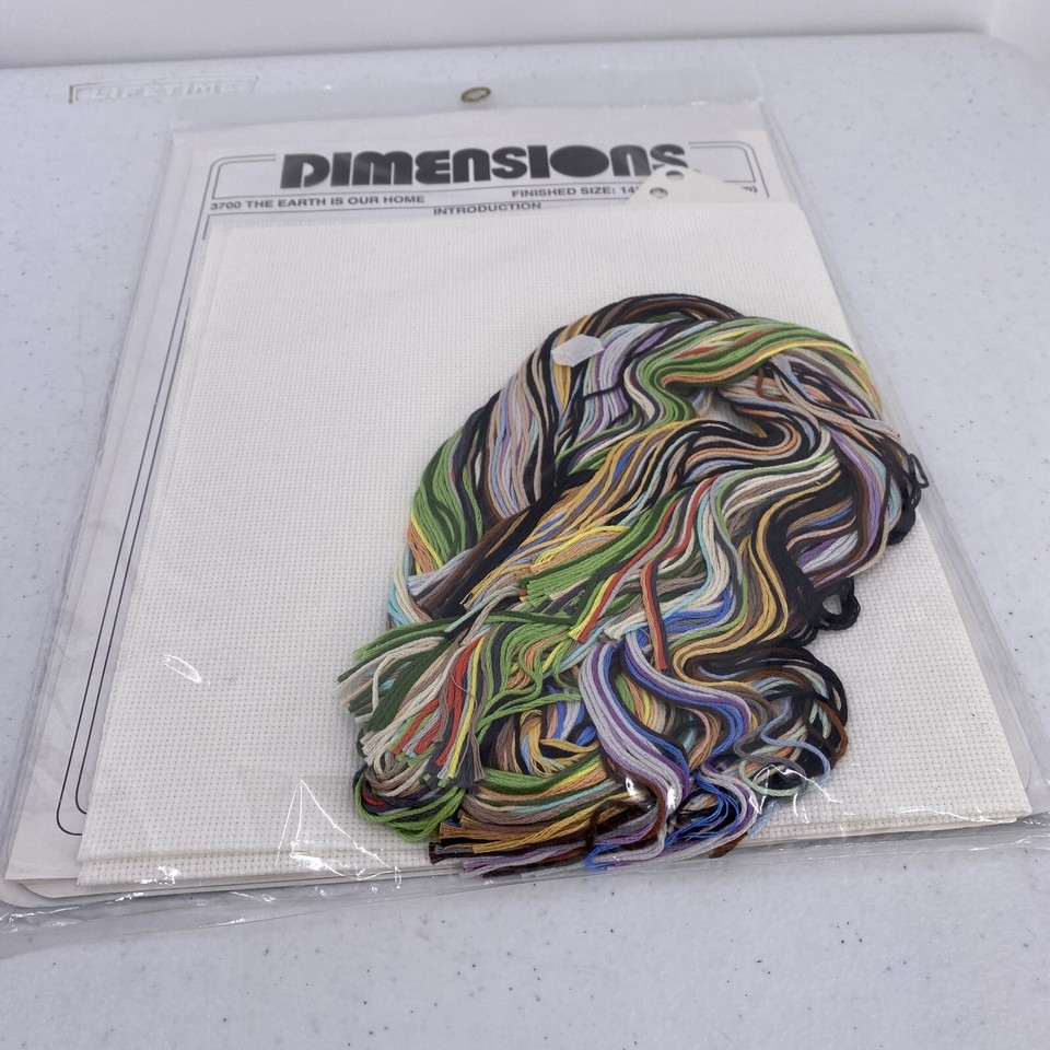 Dimensions Earth Is Our Home 3700 Wildlife Animal Ct Cross Stitch Kit ...
