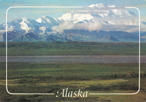 Postcard AK Mt. McKinley Denali Highest North America Peak Snow Wonder ...
