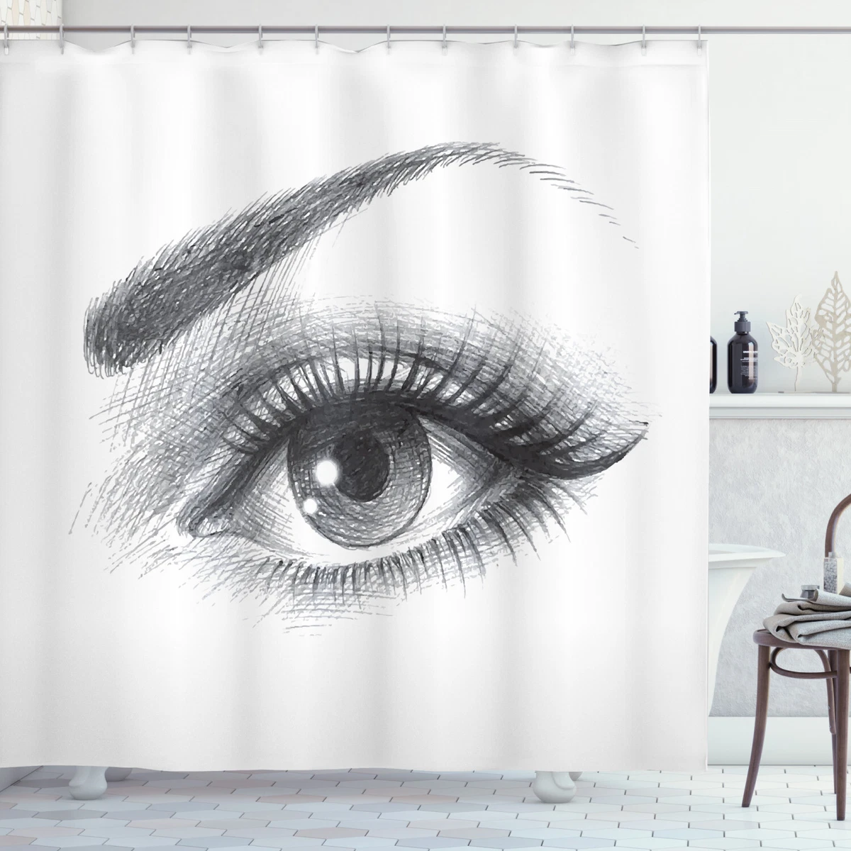 Shower Curtain Drawing