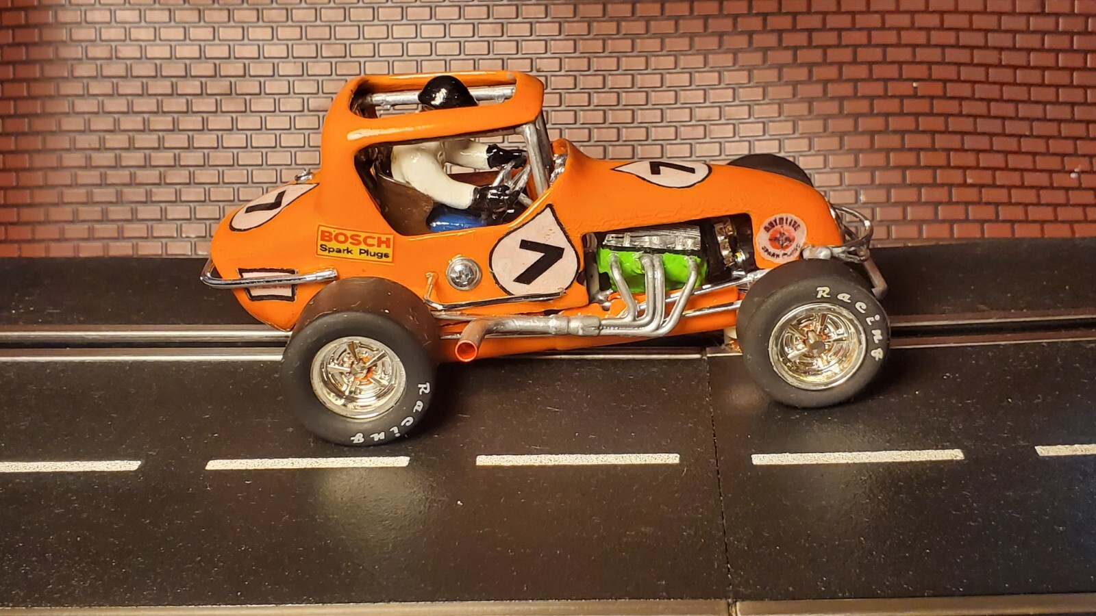 Monogram Dirt Track Midget Racer "Lucky #7" 1/24 Scale Slot Car *SALE ...