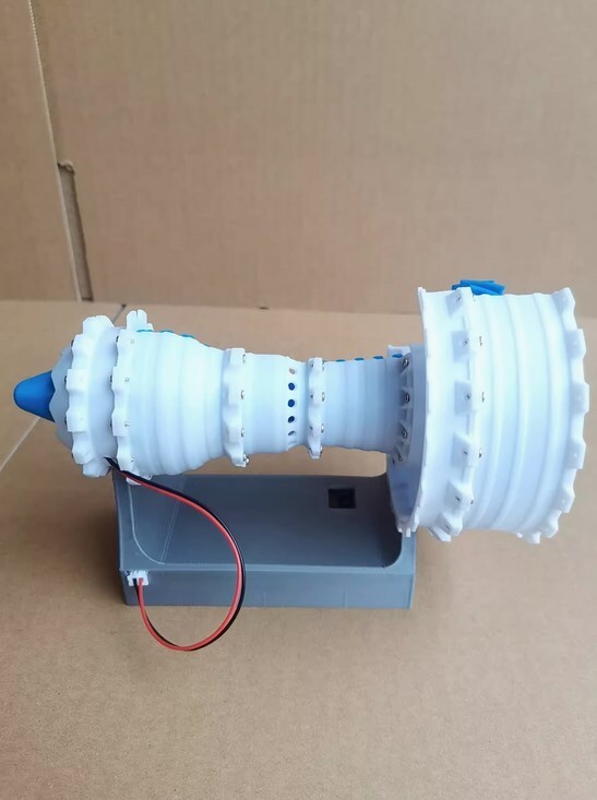 Aircraft Engine Model Turbo Turbofan Supercharged Engine 3d Printed ...