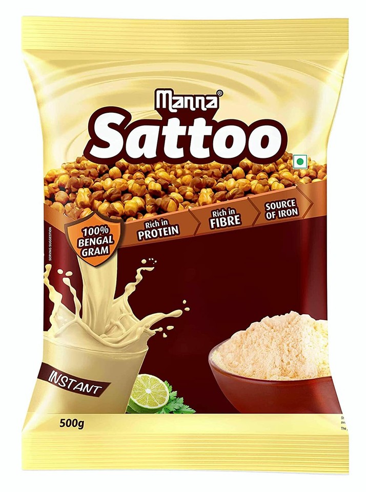 Indian Sattu Powder 100% Channa Sattu Roasted Gram Atta Flour -500g ...