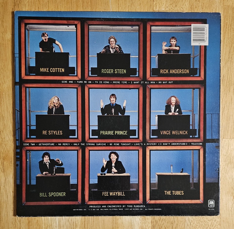 The Tubes Remote Control Vinyl LP Record VG+ Turn Me On 1980's New Wave ...
