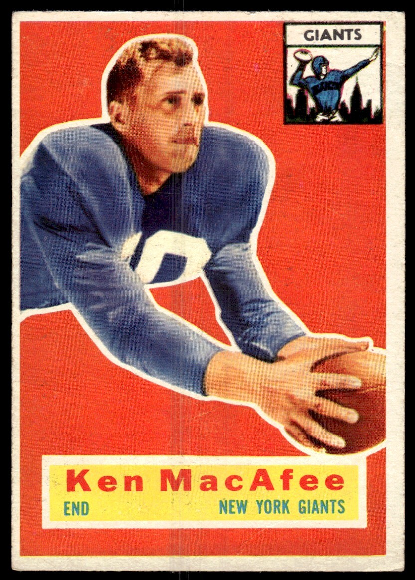 1956 Topps Ken MacAfee New York Giants #65 | eBay