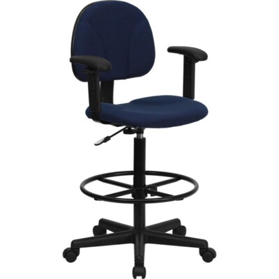 Flash Furniture Navy Blue Drafting Stool, Blue Patterned - BT-659-NVY ...