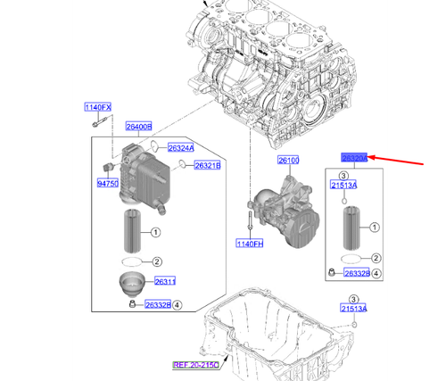 KIA SPORTAGE V NQ5 MK4 Ölfilter-Service-Kit 263202R001 NEU ORIGINAL | eBay