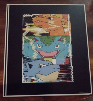 Gamestop Mini Promo Poster Pokemon Game Charizard Venusaur & Blastoise ...