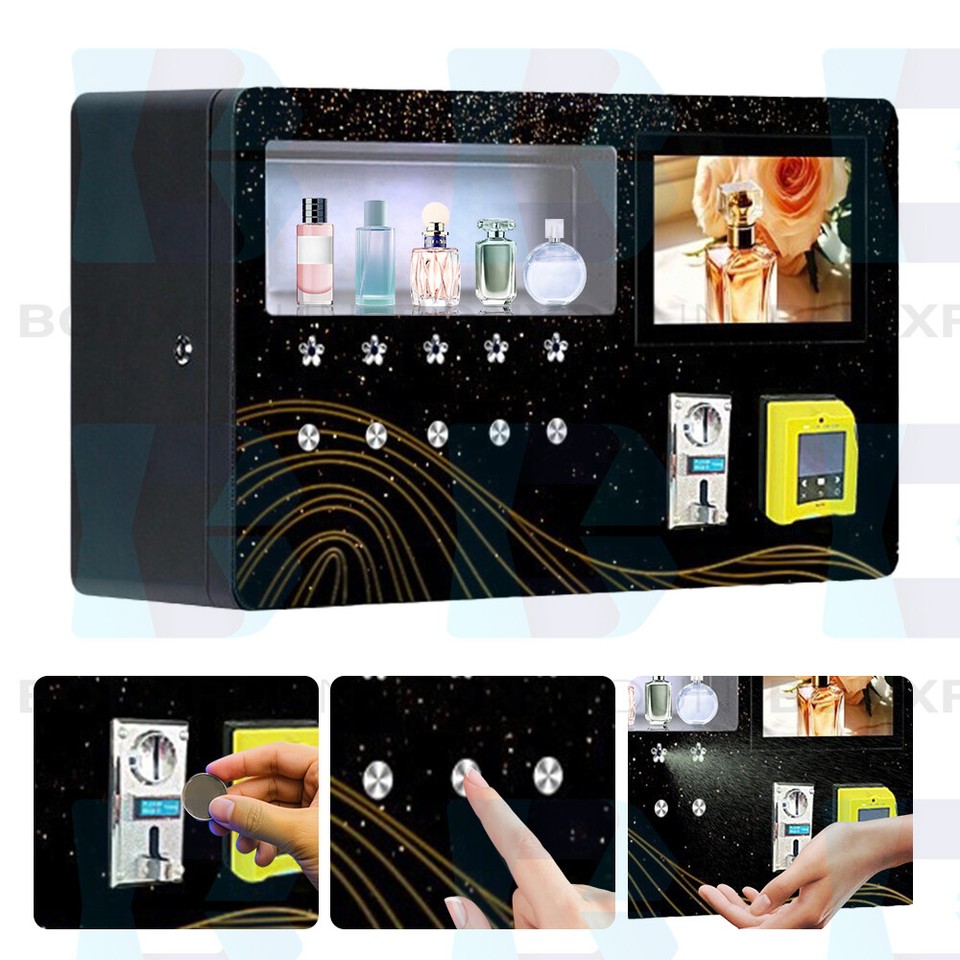Wall Mounted Smart Operated Perfume Spray Vending Machine With Card ...