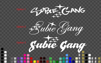 Subie Gang Sticker Vinyl Decal JDM Anime Car Window | eBay Australia