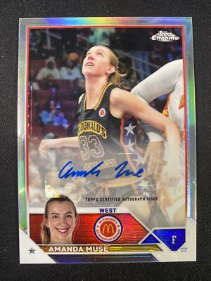 AMANDA MUSE 2023 Topps Chrome McDonald's All-American Refractor Auto | eBay
