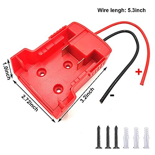 M18 Power Wheel Adapter for Milwaukee 18V M18 Battery Dock Power Mount ...