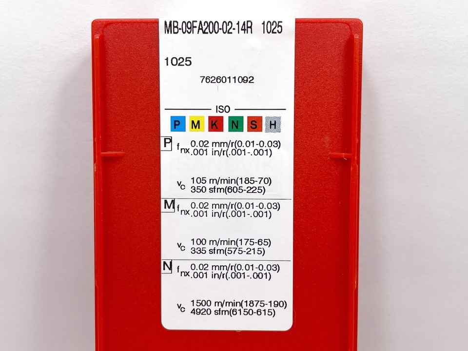 SANDVIK MB-09FA200-02-14R New Carbide Inserts Grade 1025 10pcs | eBay