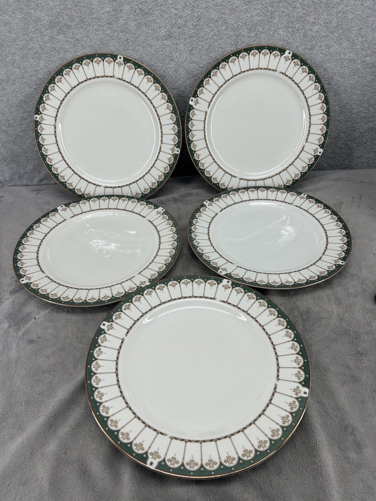 Set Of 5 Farberware Ardsley 485 Fine Porcelain Dinner Plates 10.5" | eBay