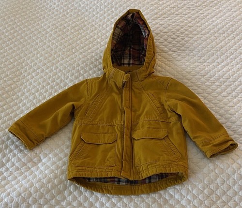 Toddler Genuine Osh Kosh Kids Mustard Yellow Jacket w/ Removable hood ...