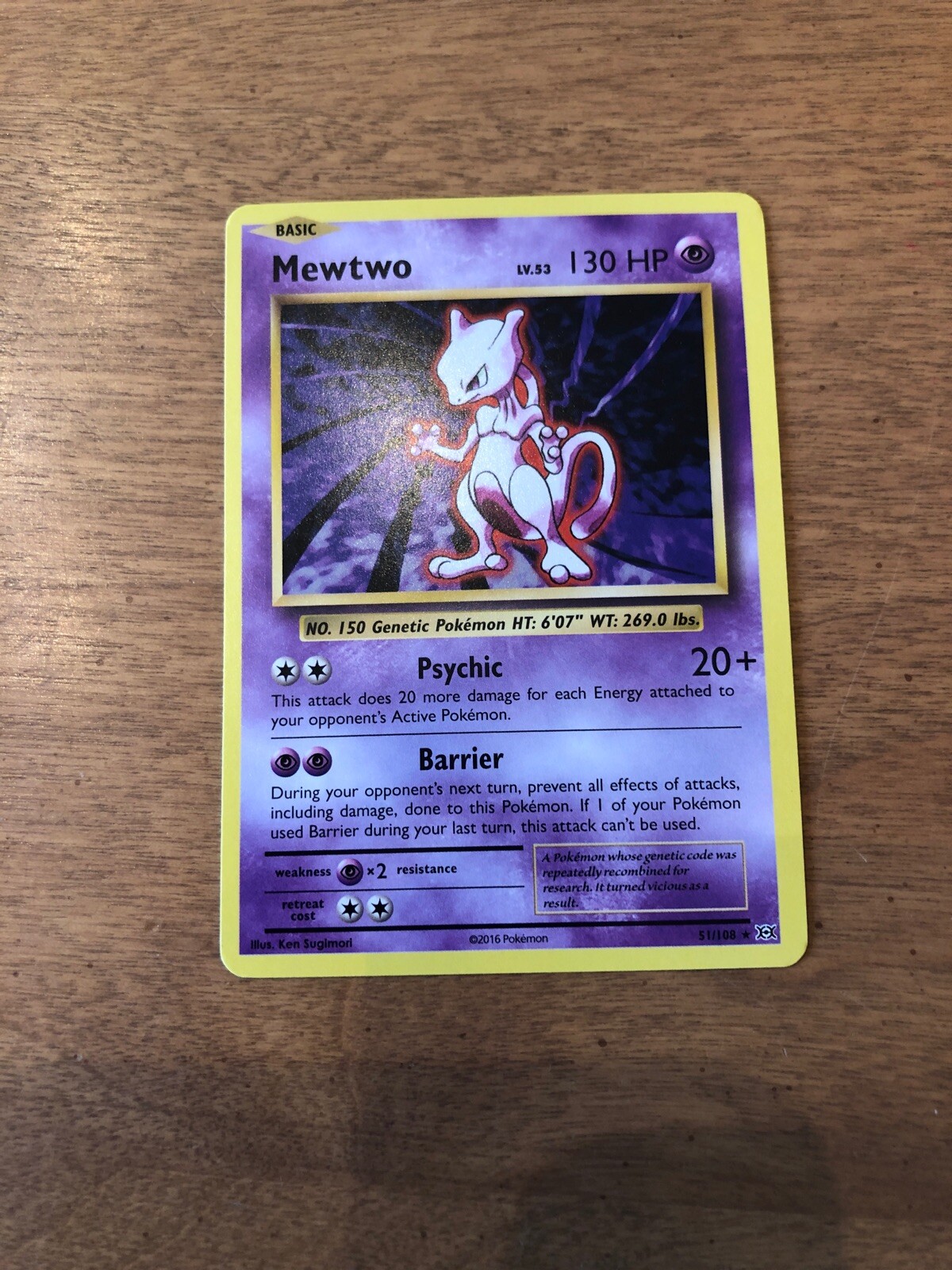 Extremely Rare Mew Two Pokemon Card 51/108 | eBay