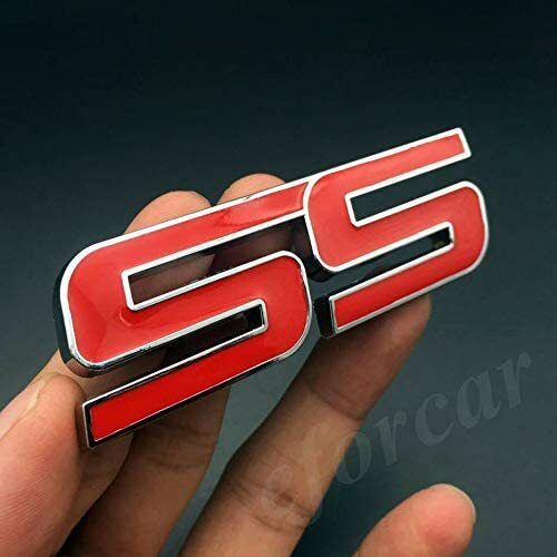 1Pc Metal SS Emblem Car Badge Sticker Decals (Red) | eBay