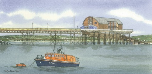 The New Mumbles Lifeboat House, Swansea - Greetings Card - Tony Paultyn ...