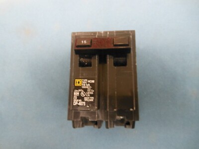 Square D DP-4075 Double Pole 15 AMP, 2 Pole Circuit Breaker - NEW | eBay