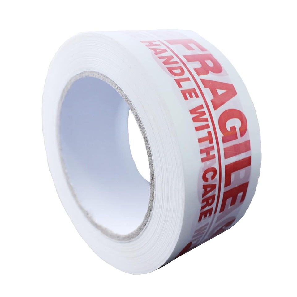 6 Rolls 3"x110 Yards Fragile Handle with Care Packing Shipping Box ...