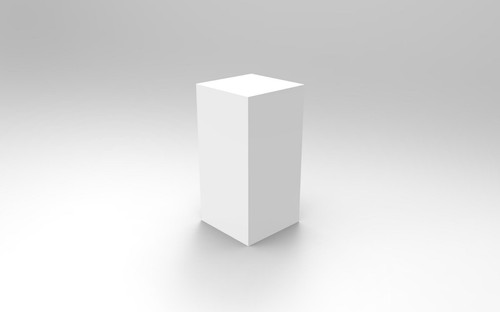 White Acrylic Rectangular Plinths 400mm(H) - Display Stand weddings ...