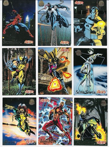 '94 Fleer Marvel Universe - FREEZE FRAME 9 Card Lot - Spidey Venom ...