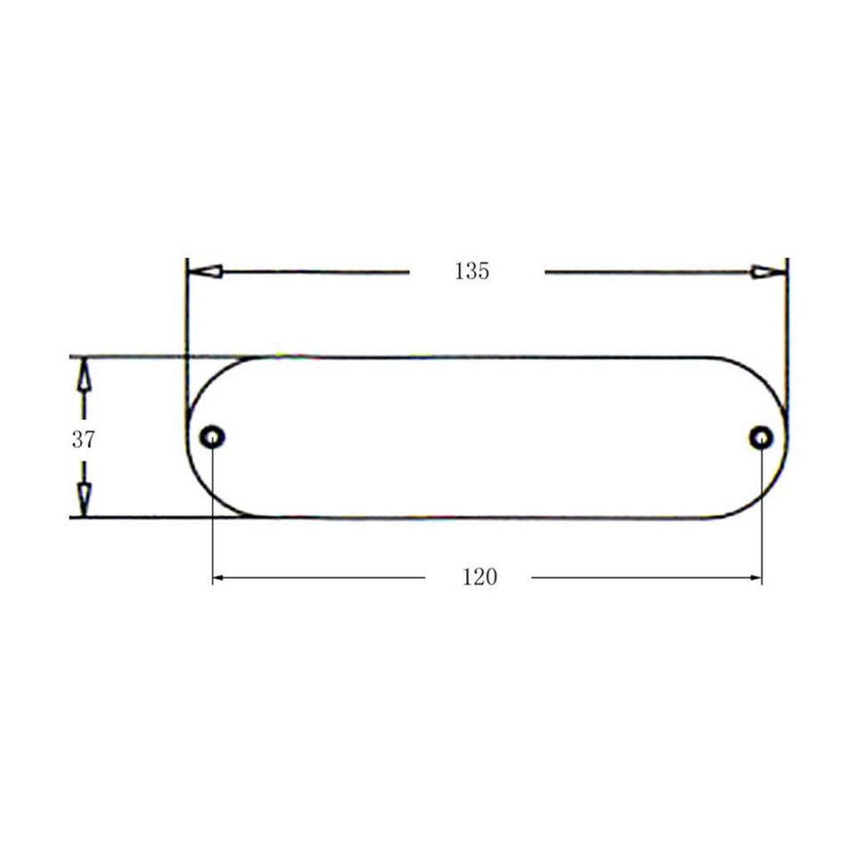 Electric Guitar Plastic 135*37mm Back Plate Cover Cavity Switch Trem ...