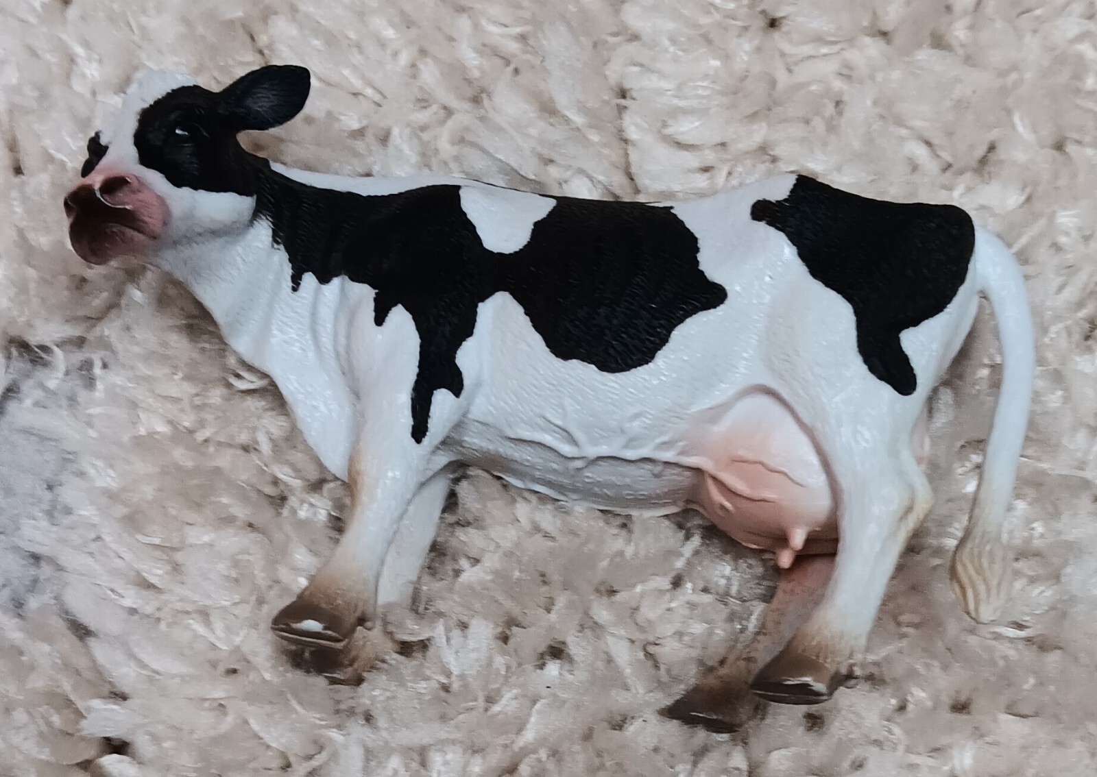 Schleich Style Holstein Cow Animal Farm Figure In Stock Mammal Pretend ...