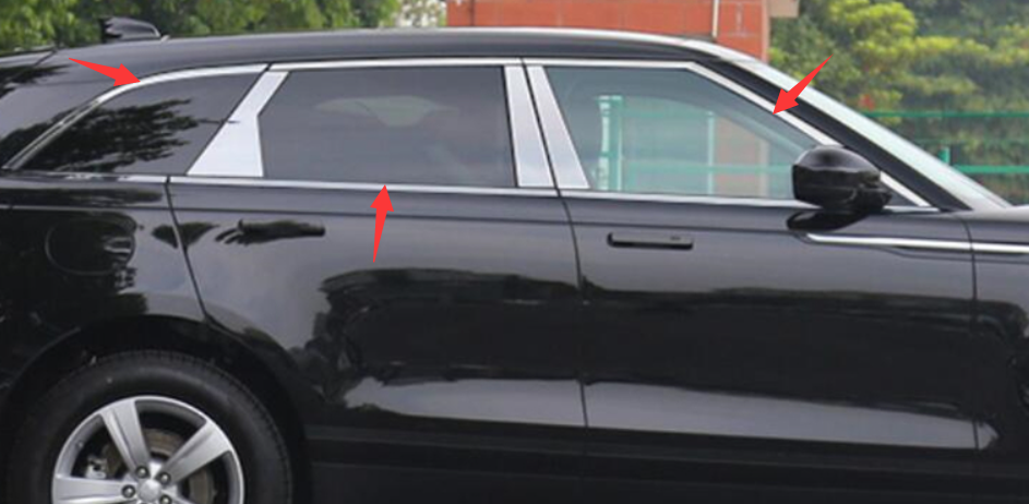 Door Window Sill Cover Trims For Range Rover Velar 2018-2023 Matte ...