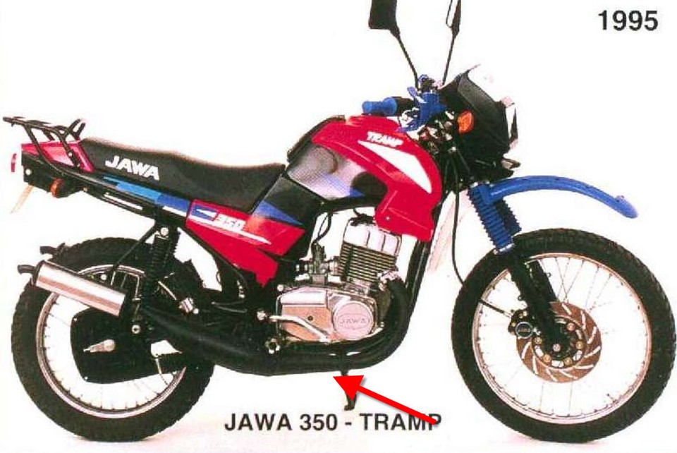 NEW MAIN STAND -- JAWA 350 TRAMP | eBay