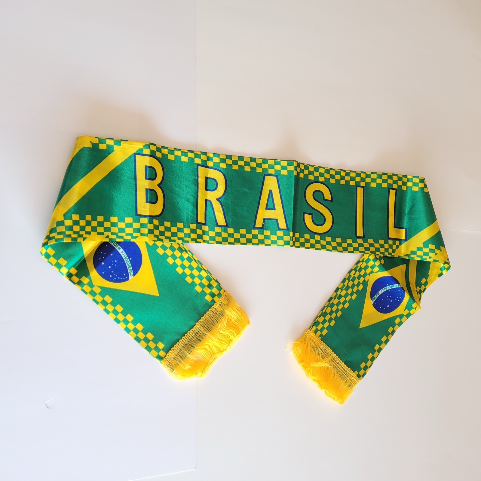 Brazil Brasil Unisex Game Day Football Soccer Fan Scarf Polyester NEW ...