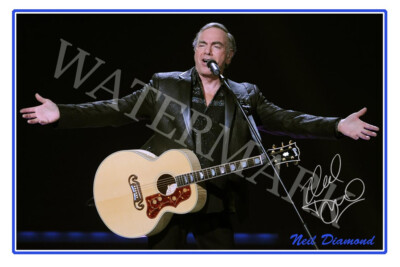 Neil Diamond signed 12x18 inch photograph poster - Sweet Caroline ...