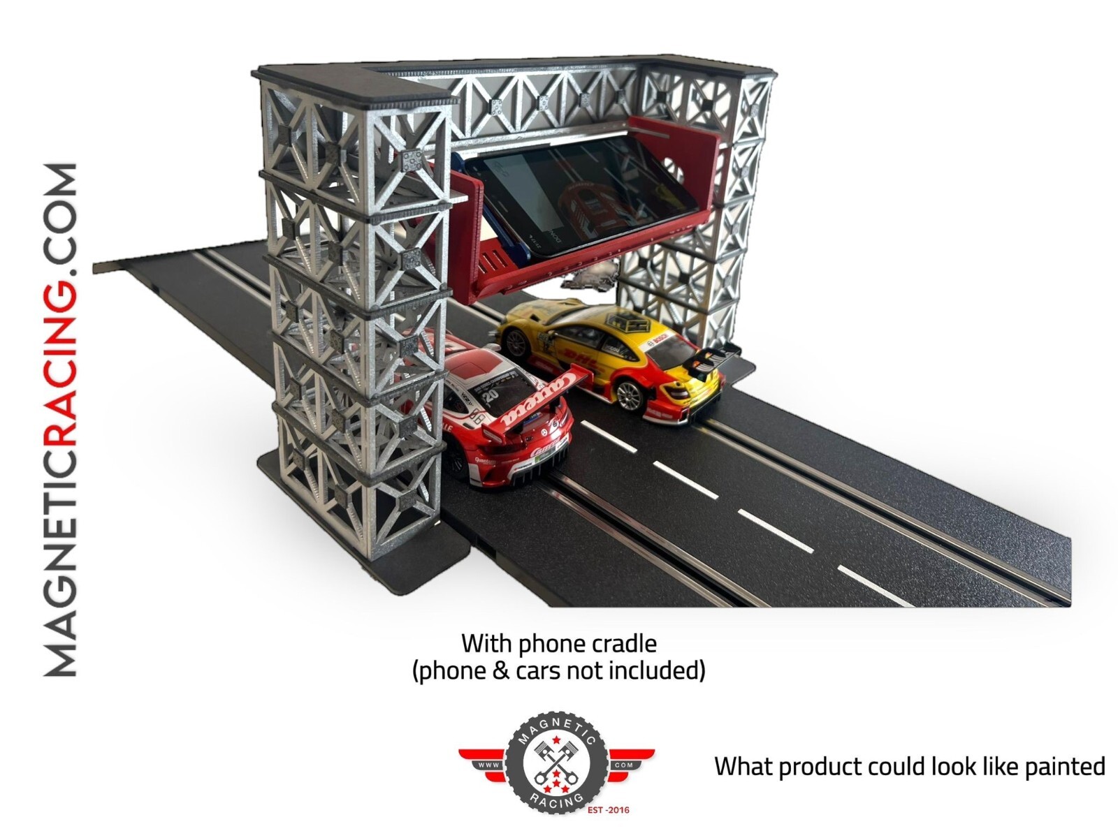 Scalextric Slot Car Buildings - Smart phone gantry, Magnetic Racing 1: ...