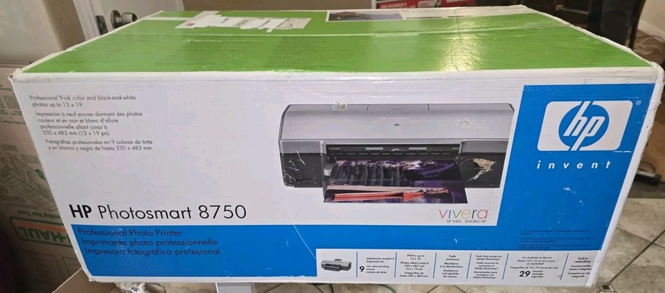 HP Photosmart 8750 Large Digital Format Professional Printer(BRAND NEW ...