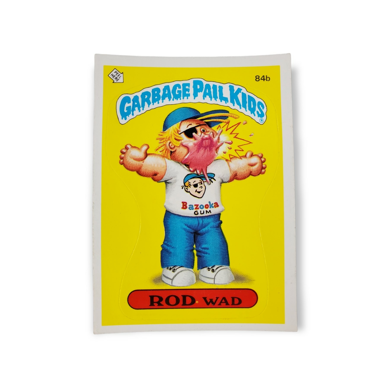 1986 Topps Garbage Pail Kids Series 3 #84b Rod Wad Sticker Barber ...
