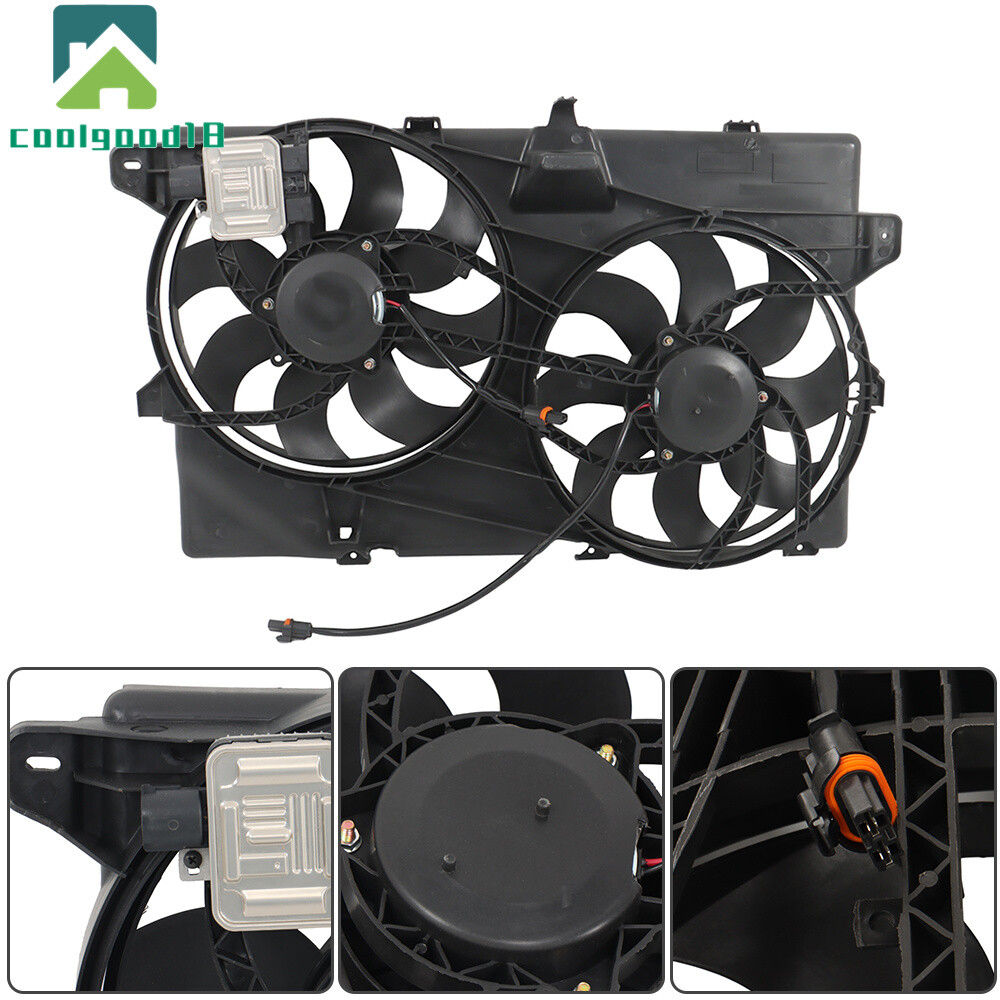 2007-2015 For Ford Edge / Lincoln MKX Radiator Condenser Cooling Fan ...