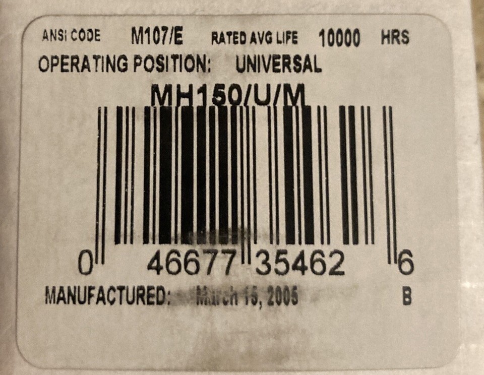 PHILIPS MH175/U/M MH175UM METAL HALIDE M107/E 10000 HRS | eBay